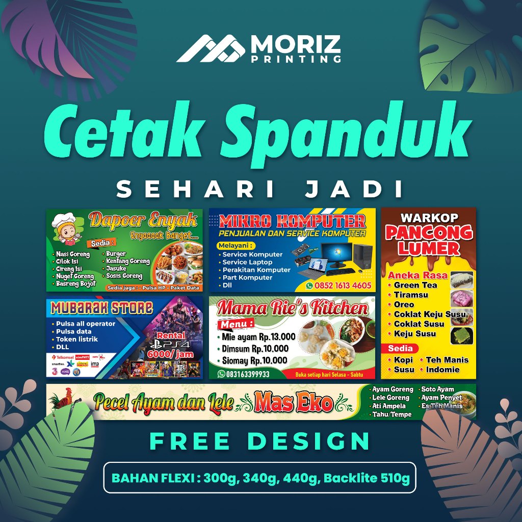 Jual Cetak Spanduk Banner Cepat Bahan tebal Kualitas High res - Flexi ...