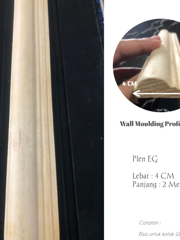 Jual lis profil wall moulding / lis EG Panjang 2M Wall Molding ...