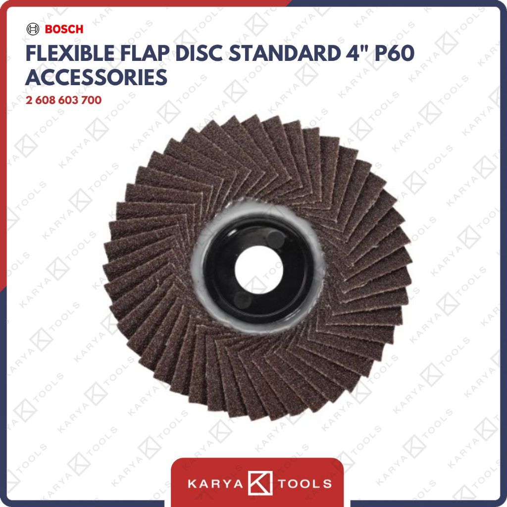 Jual Bosch Flexible Flap Disc / Amplas Susun Fleksibel 4" P60 100 x 16 ...
