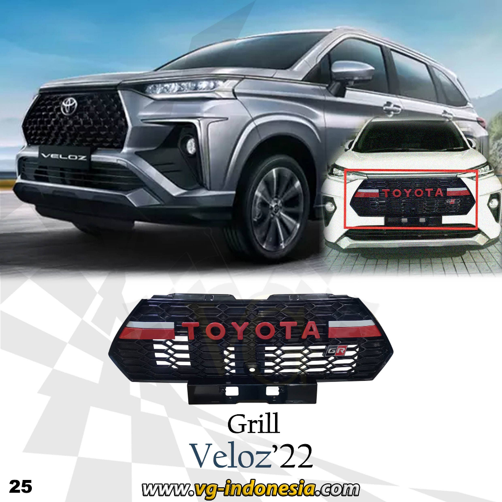 Jual AVANZA VELOZ 2022 GRILLE TYT BENDERA | Shopee Indonesia