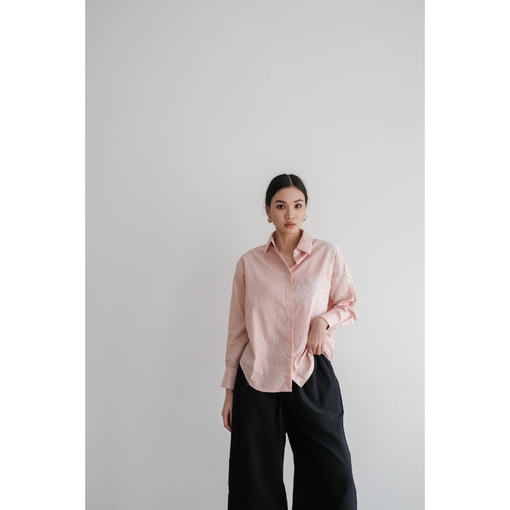 Jual SEMINGGU - Padma Embroidery Shirt | Shopee Indonesia
