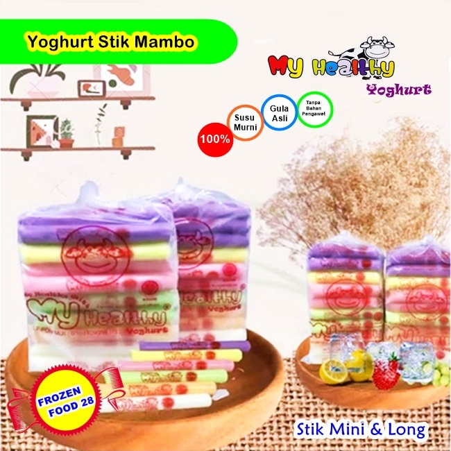 Jual Es Yoghurt Stick, My Healthy Yoghurt Mini & Long Isi 20 dan 30, Es ...