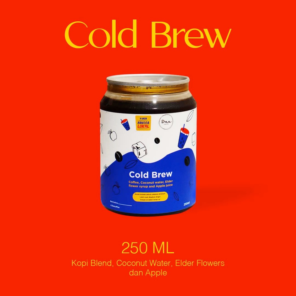 Jual Cold Brew DUA COFFEE x BCA Kopi Minuman Kemasan Kaleng 250 ml ...