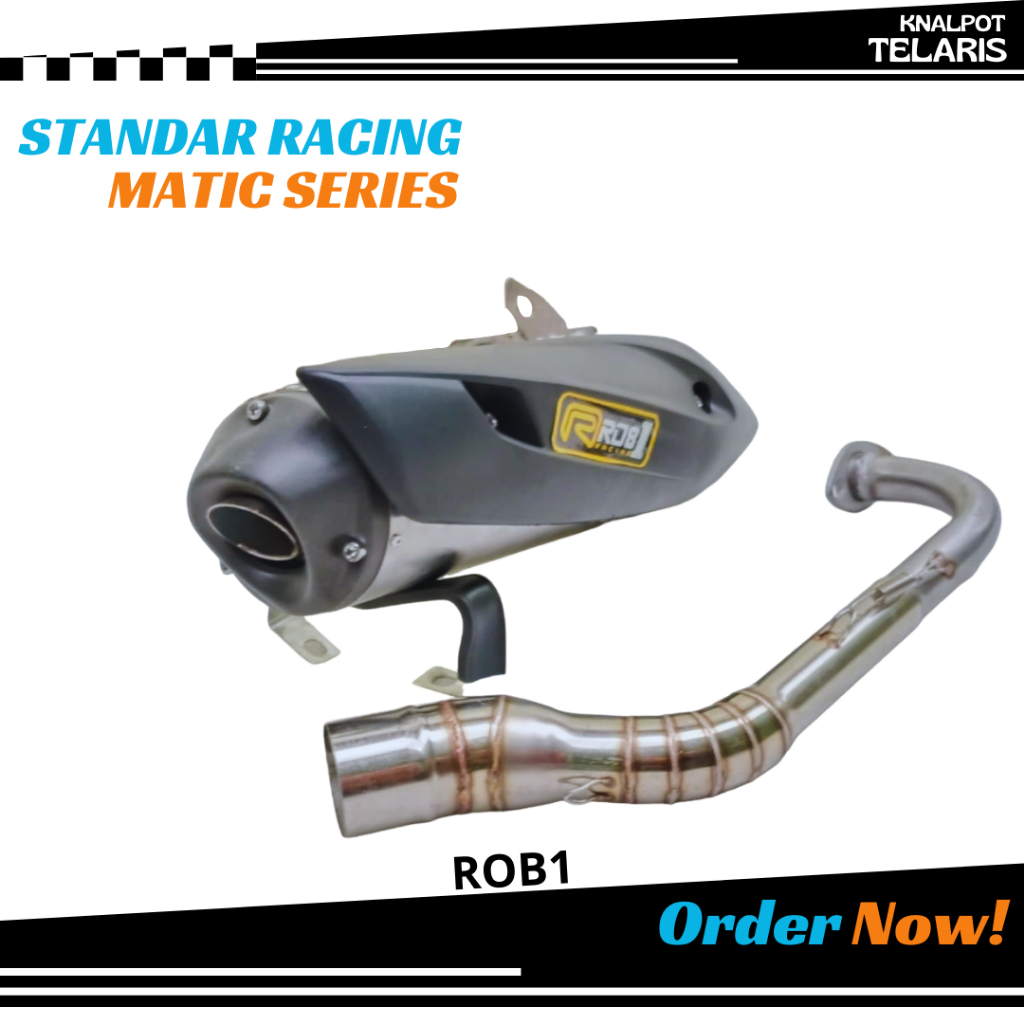 Jual Knalpot Racing ROB1 PCX N-MAX VARIO AEROX BEAT SCOOPY MIO DLL ...