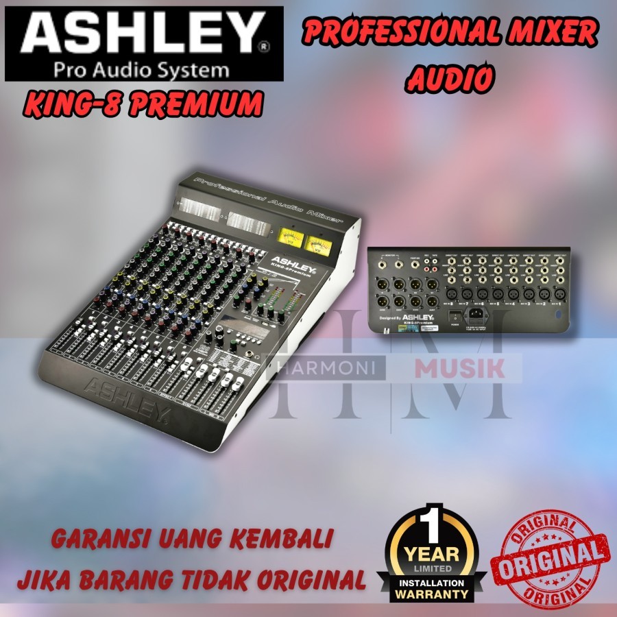 Jual Mixer Ashley KING8 Premium - Mixer Ashley 8 Channel KING8 Premium ...