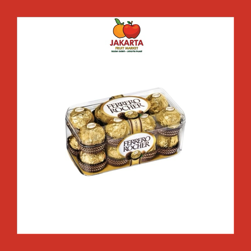 Jual FERRERO ROCHER CHOCOLATE ISI 16 PCS 200 GR / COKELAT DENGAN KACANG ...