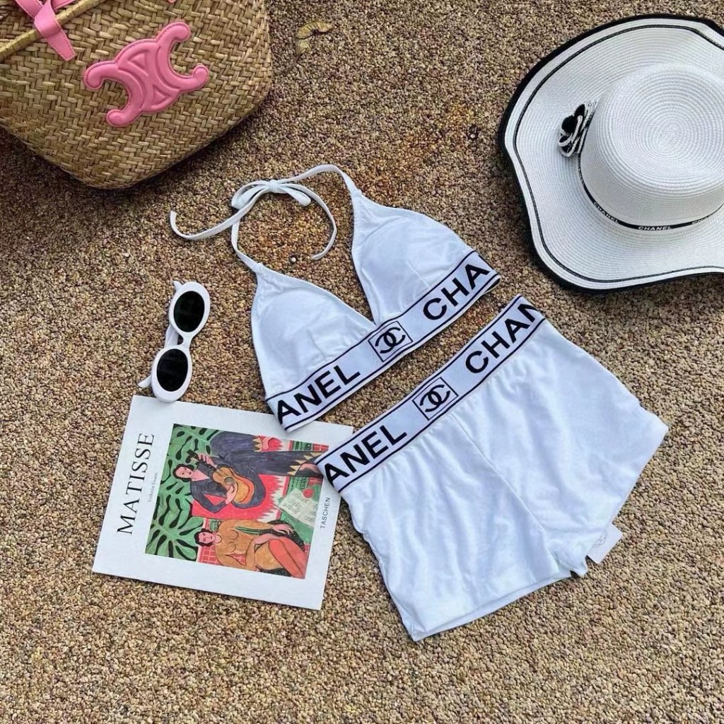 Jual Chanel Chanel's new bikini letter swimsuit | Shopee Indonesia