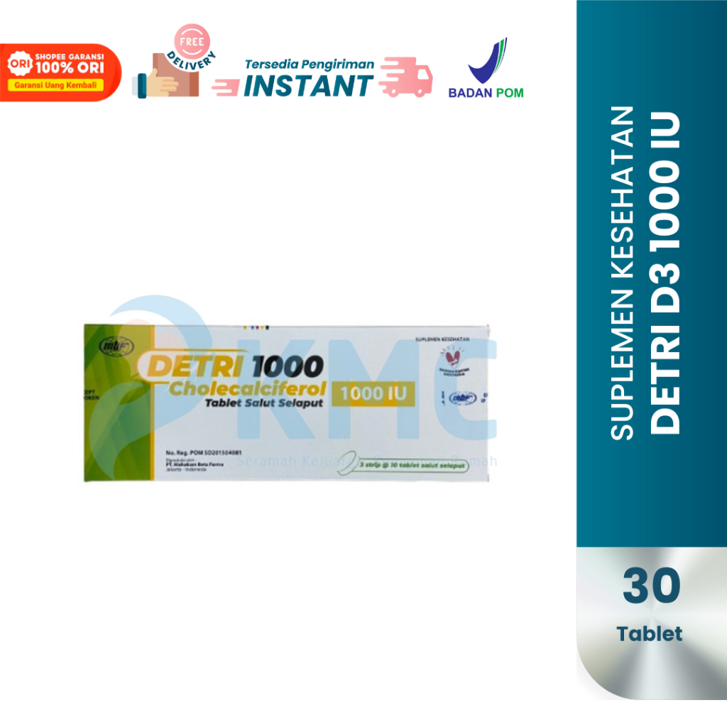 Jual Detri 30 Tablet 1000 IU | Shopee Indonesia