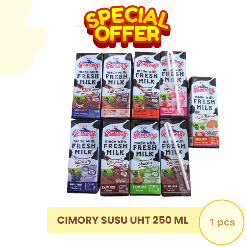 Jual CIMORY Susu Cimory Fresh Milk 250ml UHT All Varian Aneka Rasa ENAK MANTEP KENTEL | Shopee ...
