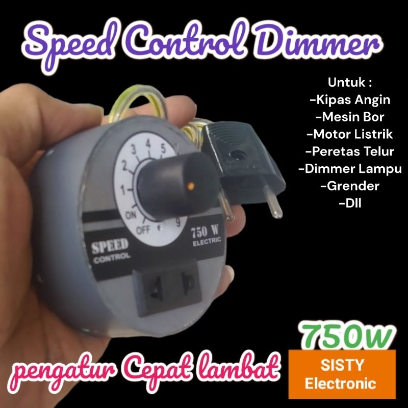 Jual Dimmer speed Control Pengatur kecepatan dan Lambat Putaran 750w ...
