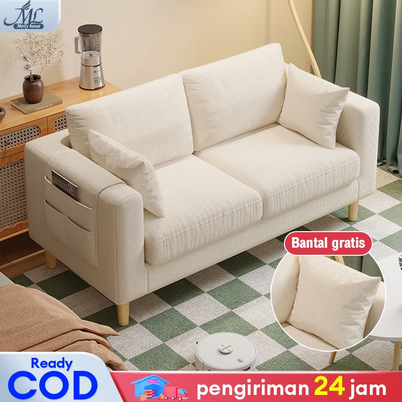 Jual Sofa Kain Sofa Ruang Tamu Sofa Putih Sofa Selonjor Sofa Bed 3 ...
