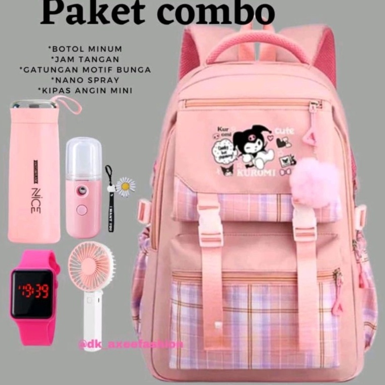 Jual TAS RANSEL ANAK SEKOLAH KARAKTER KUROMI SD SMP SMA MURAH BANYAK | Shopee Indonesia