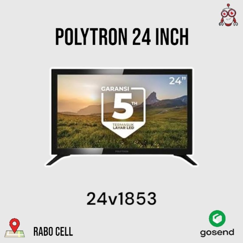 Jual TV Polytron 24" inch Digital LED Garansi Resmi | Shopee Indonesia