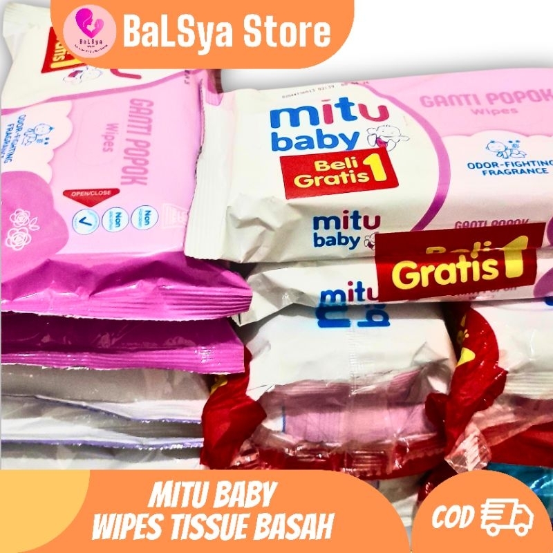 Jual Mitu Baby Wipes ( Tissue Basah Buy1Get1 ) | Shopee Indonesia
