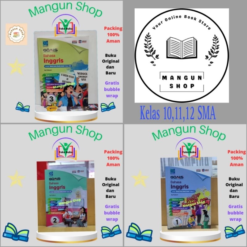 Jual Buku Goals Bahasa Inggris Kelas 10,11,12 SMA/MA Kurikulum Merdeka Grafindo | Shopee Indonesia