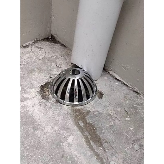 Jual Roof Drain Kuningan Chrome 4” Saringan Dak Chrome / Afur Talang ...
