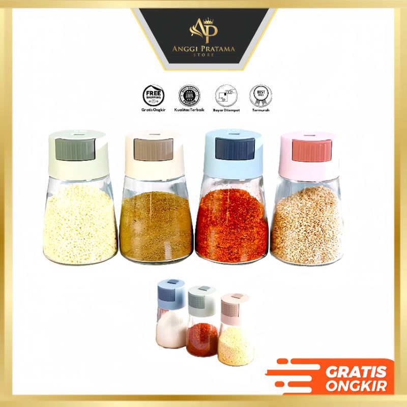 Jual Botol Bumbu Unik Dispenser Bumbu Dapur Tempat bumbu otomatis 100ml ...