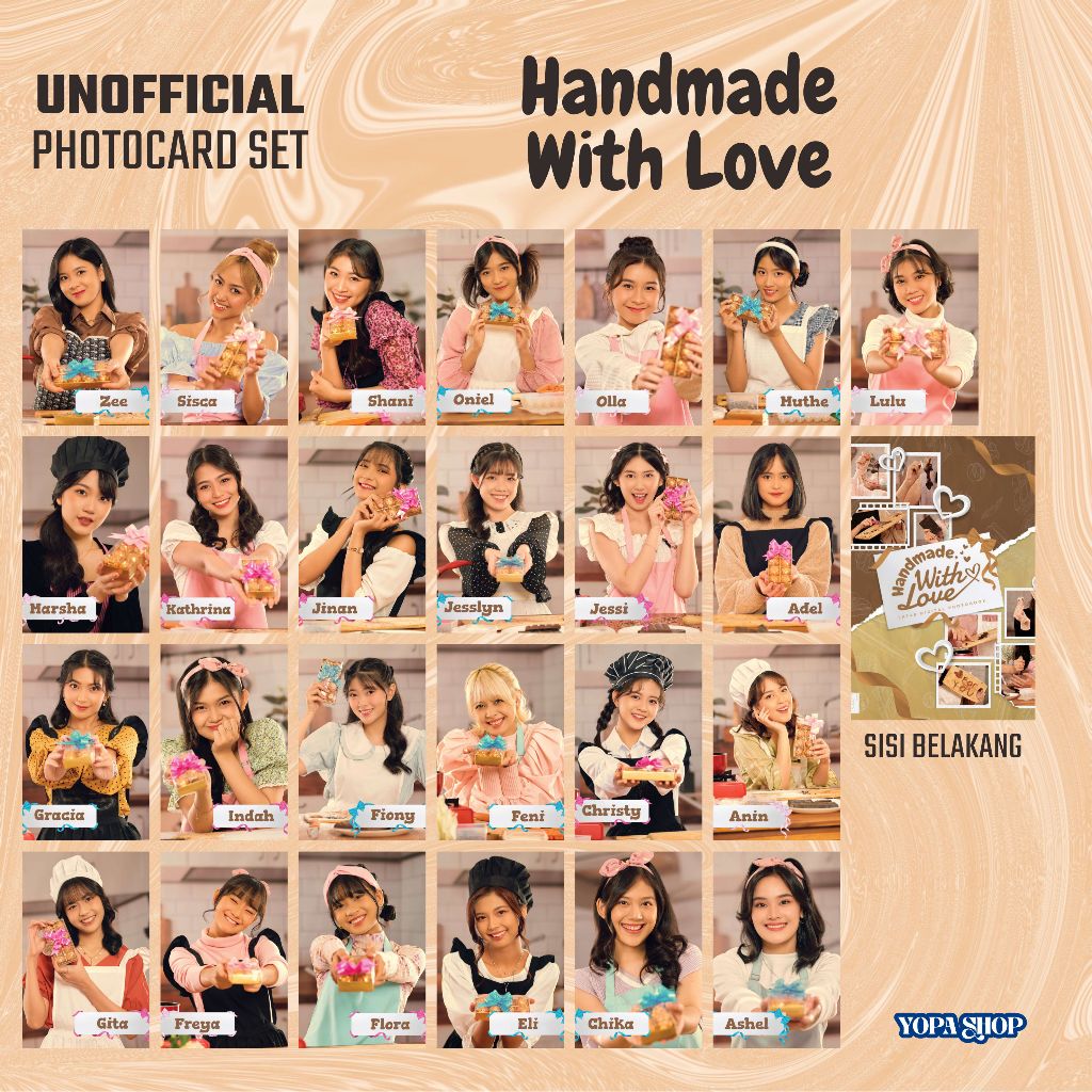 Jual PC Photocard JKT48 Unofficial / Fanmade Edisi "Handmade With Love" print 1 sisi | Shopee ...