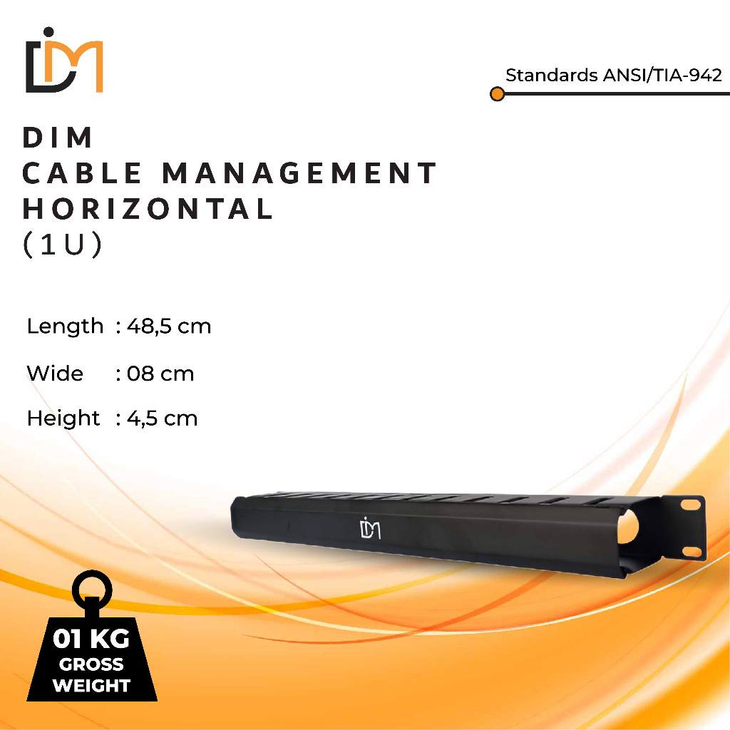Jual Cable/Wire Management 1U Horizontal -DIM | Shopee Indonesia