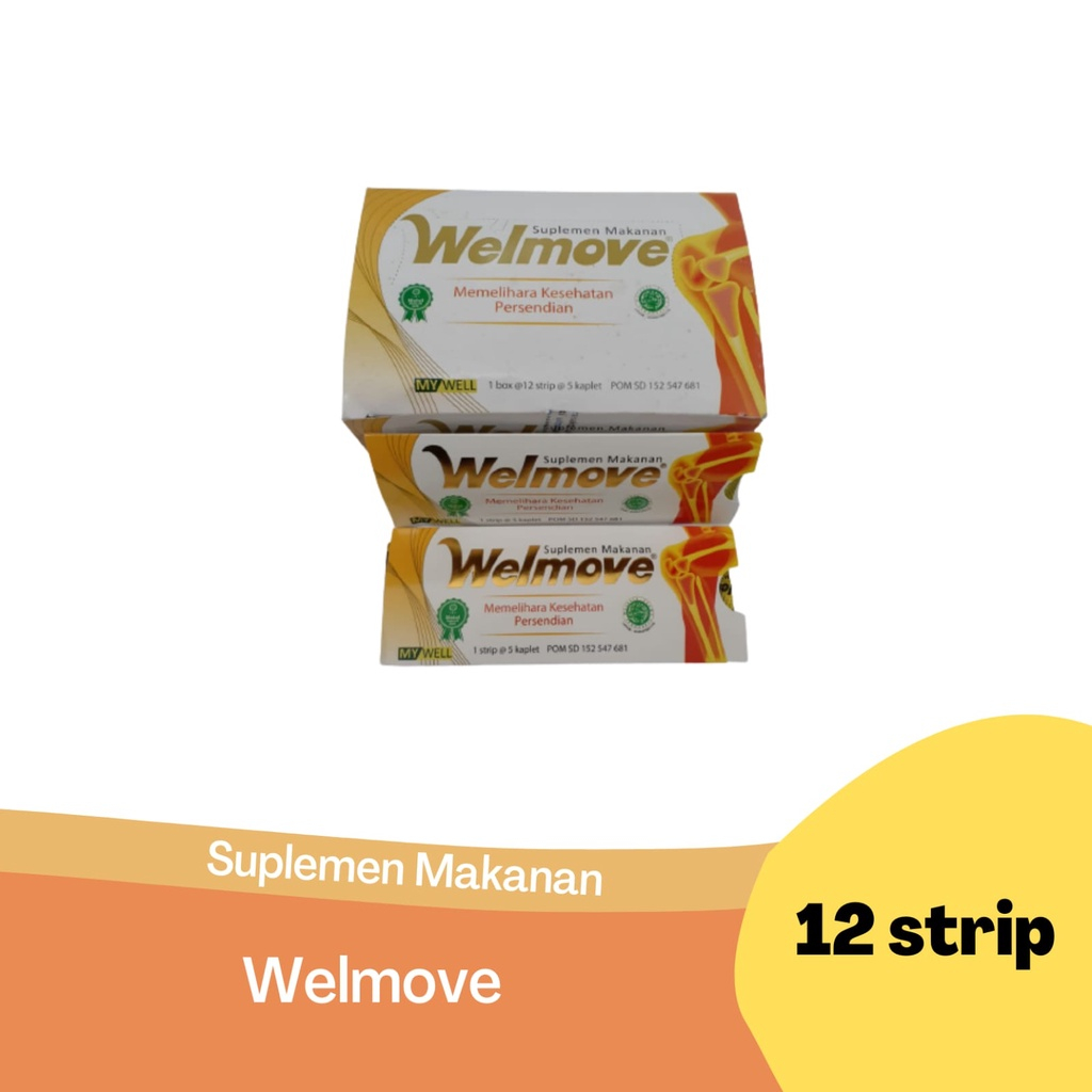 Jual Welmove suplemen makanan 1 strip isi 5 kaplet | Shopee Indonesia