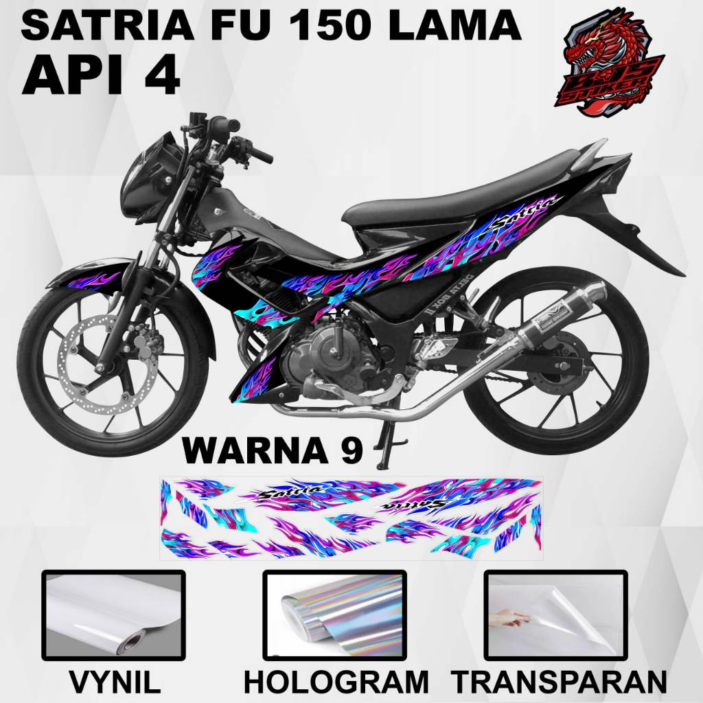 Jual Striping Satria Fu lama barong kepala kecil Api 4 - stiker sticker ...