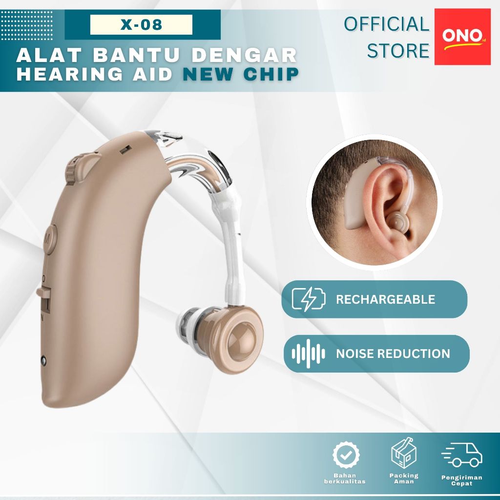 Jual Alat Dengar Hearing Aid Adjustable Rechargeable Bantu Orang Tua Lansia Telinga Pendengaran ...