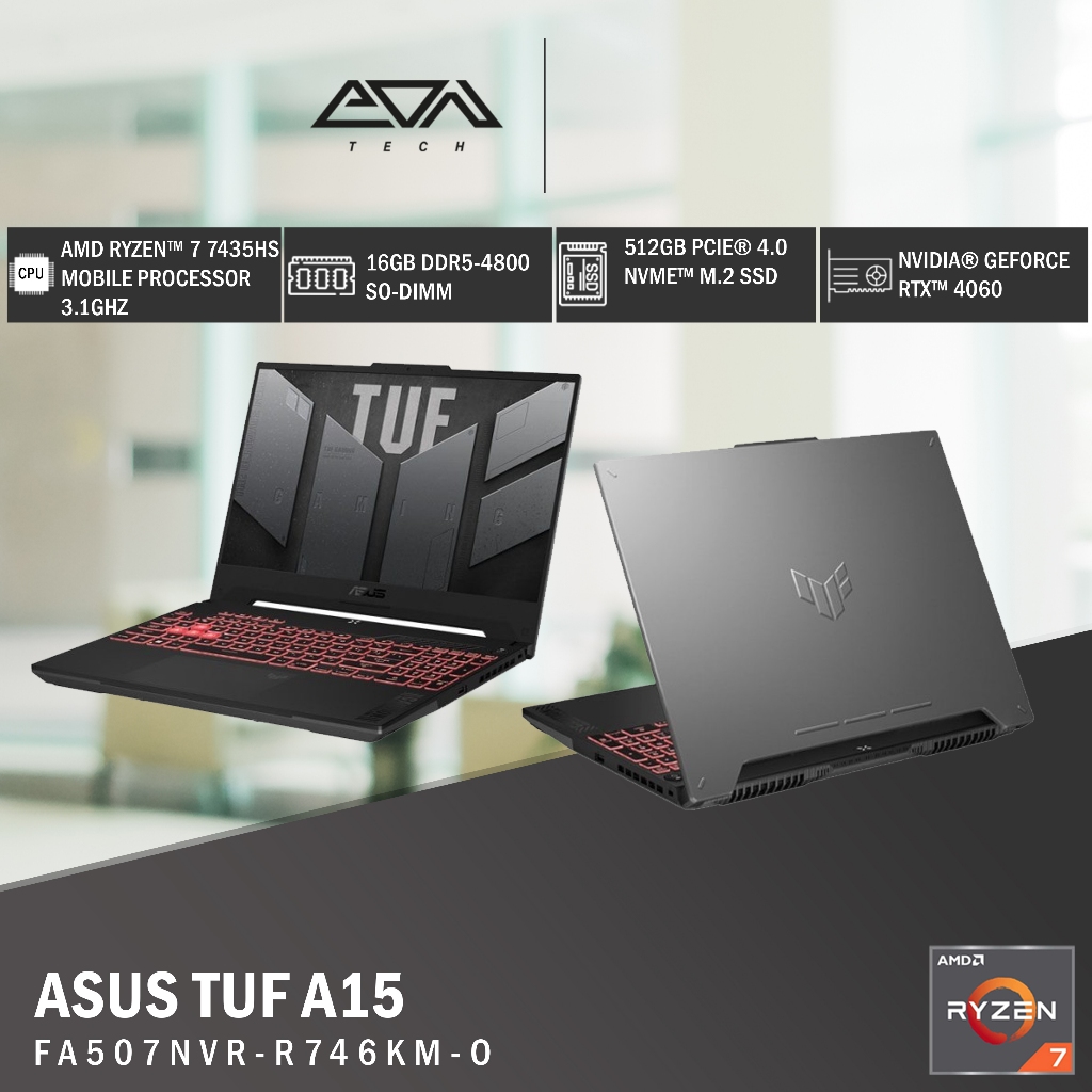 Jual ASUS TUF A15 FA507NVR-R746K6M-O R7-7435HS 16GB 512GB RTX4060 8GB ...