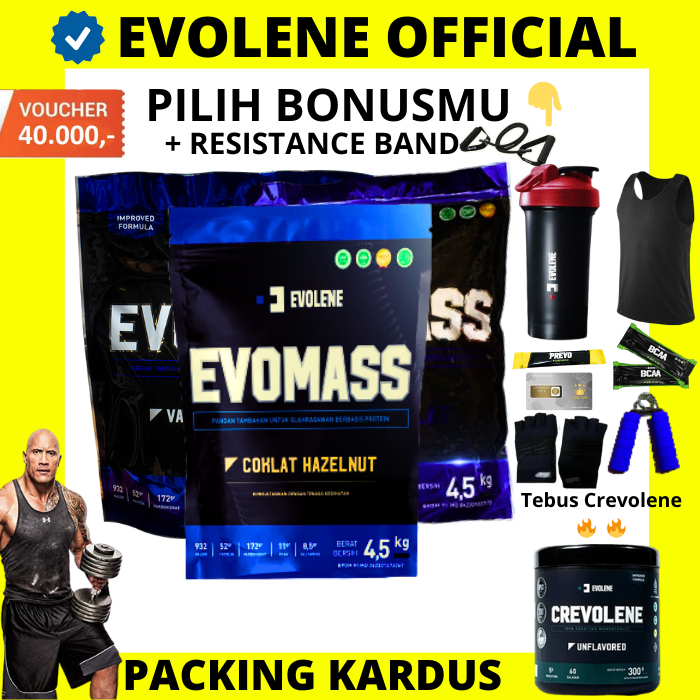 Jual EVO MASS GAINER EVOMASS 10 LBS EVOLENE BPOM HALAL 10LBS 10LB LB 4. ...