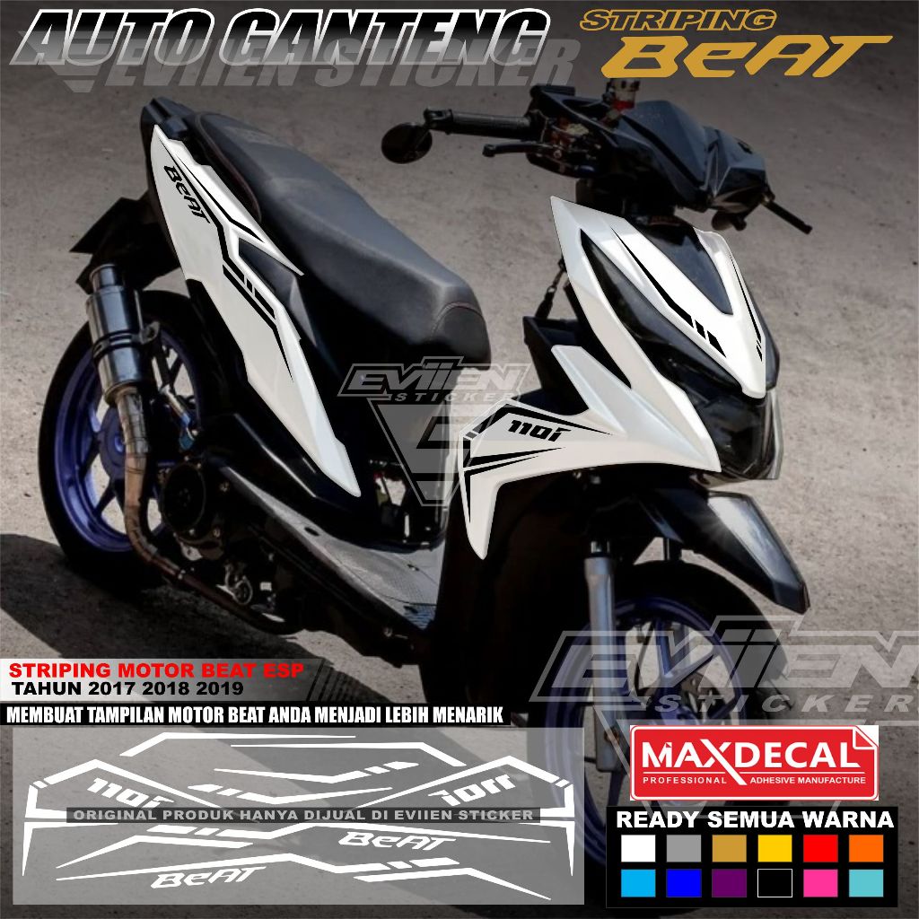 Jual STRIPING STICKER MOTOR BEAT NEW ESP 2017 2018 2019 STRIPING ...