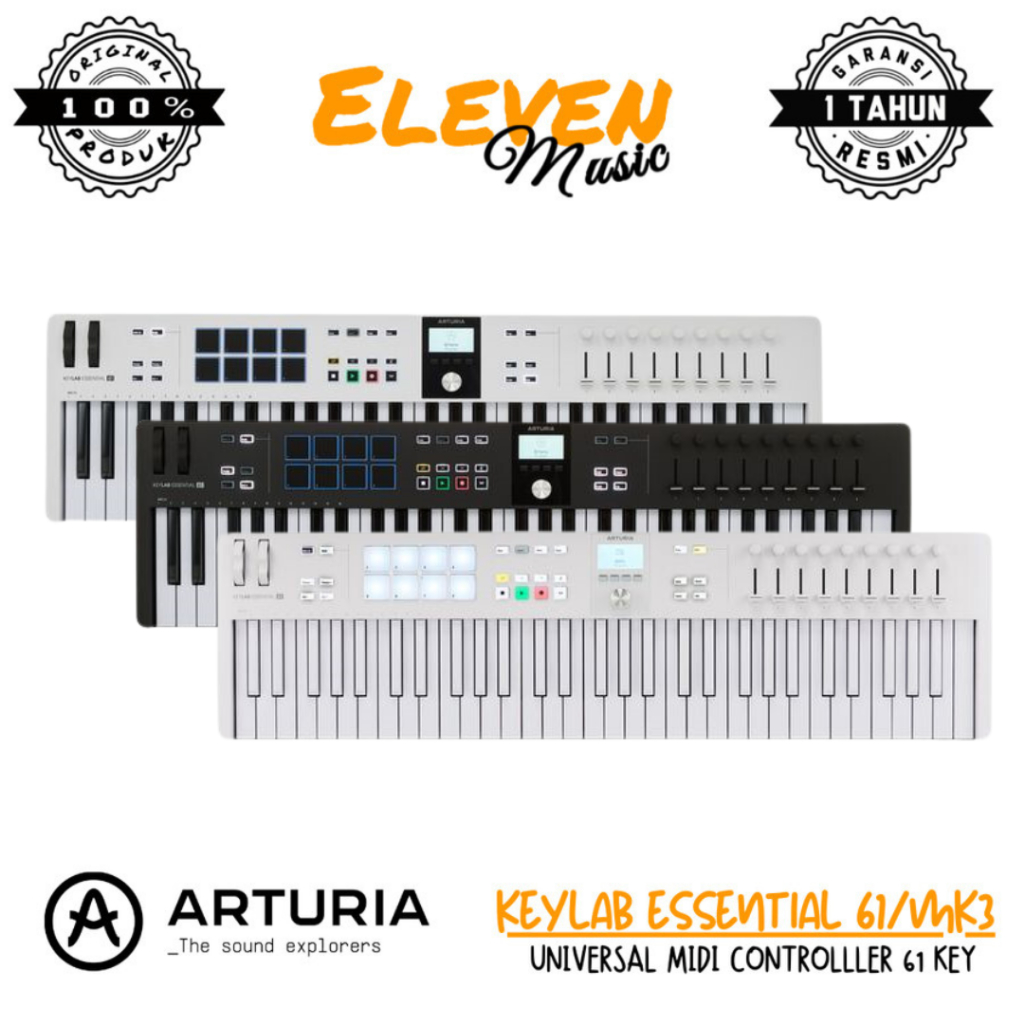 Jual Arturia KeyLab Essential 61/MK3 Midi Keyboard Controller 61 Keys | Shopee Indonesia