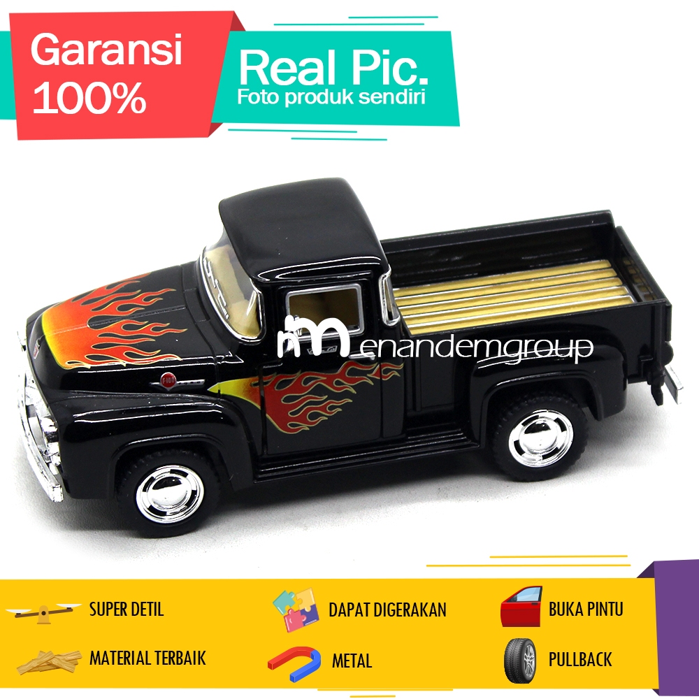 Jual Diecast Miniatur Mainan Mobil Klasik Pick Up 1596 Ford F-100 Besi ...