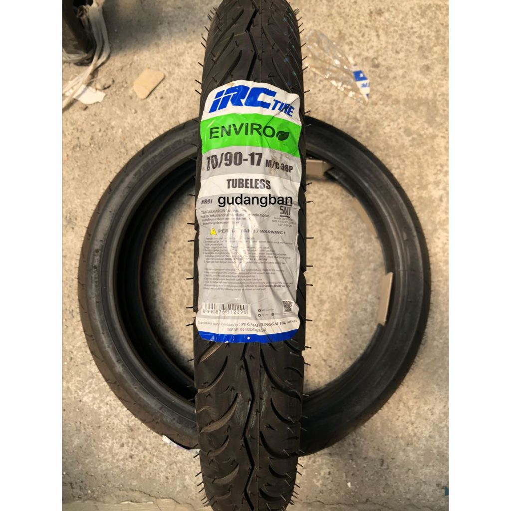 Jual ( RING 17 ) ENVIRO 70 / 90 - 17 IRC NR 91 Ban Luar motor bebek ...