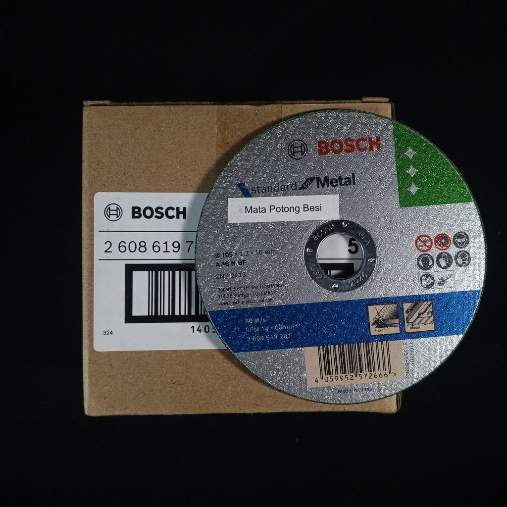 Jual BOSCH Mata Gerinda Potong Besi Standard Metal Cutting Disc 4 Inci 1 PC | Shopee Indonesia