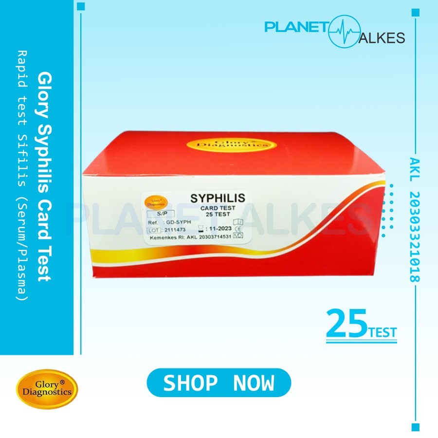 Jual Tes Syphilis / Test Sifilis Cassette Glory Syphilis Card 25 Test ...