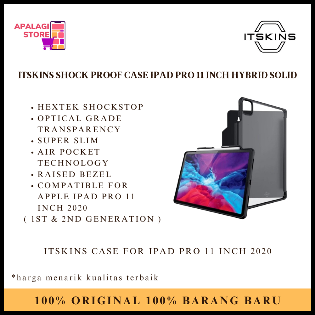 Jual Case iPad Pro 11 inch 2020 Gen 1-2 ITSKINS Shock Proof Hybrid ...