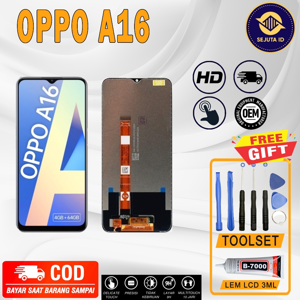 Jual LCD OPPO A16/REALMEC25 - ORIGINAL FULLSET [ FREE TOOLSET + LEM LCD ...