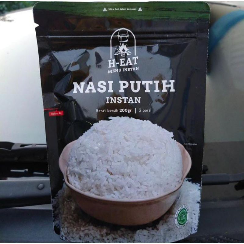 Jual H-eat nasi putih instan nasi pendaki nasi putih traveling makanan ...