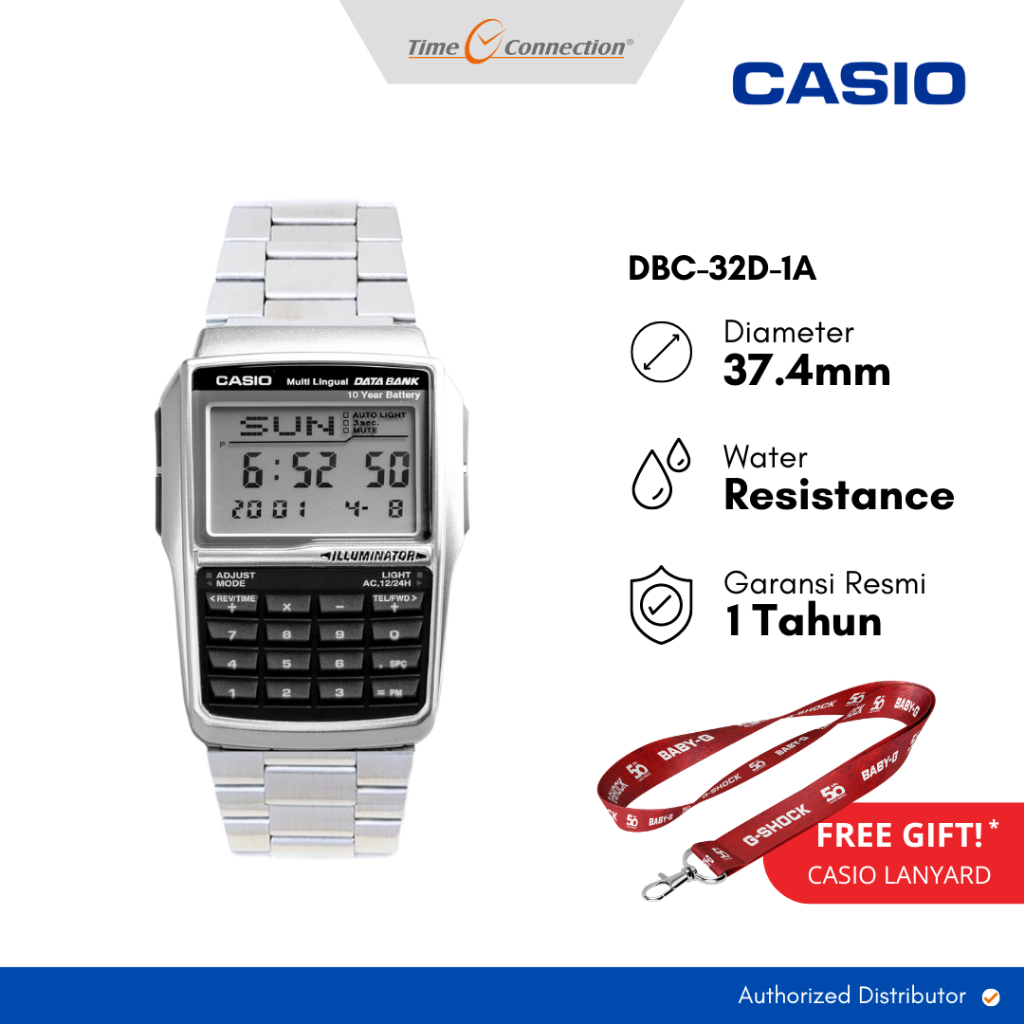 Jual Casio DBC-32D-1A Stainless Steel Original / Jam Tangan Pria ...
