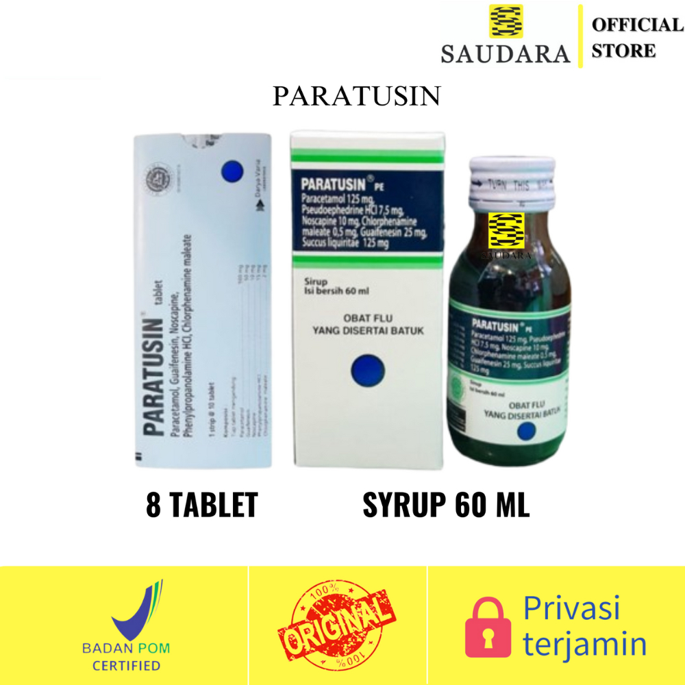 Jual Paratusin Syrup 60 Ml, Paratusin 10's | Shopee Indonesia