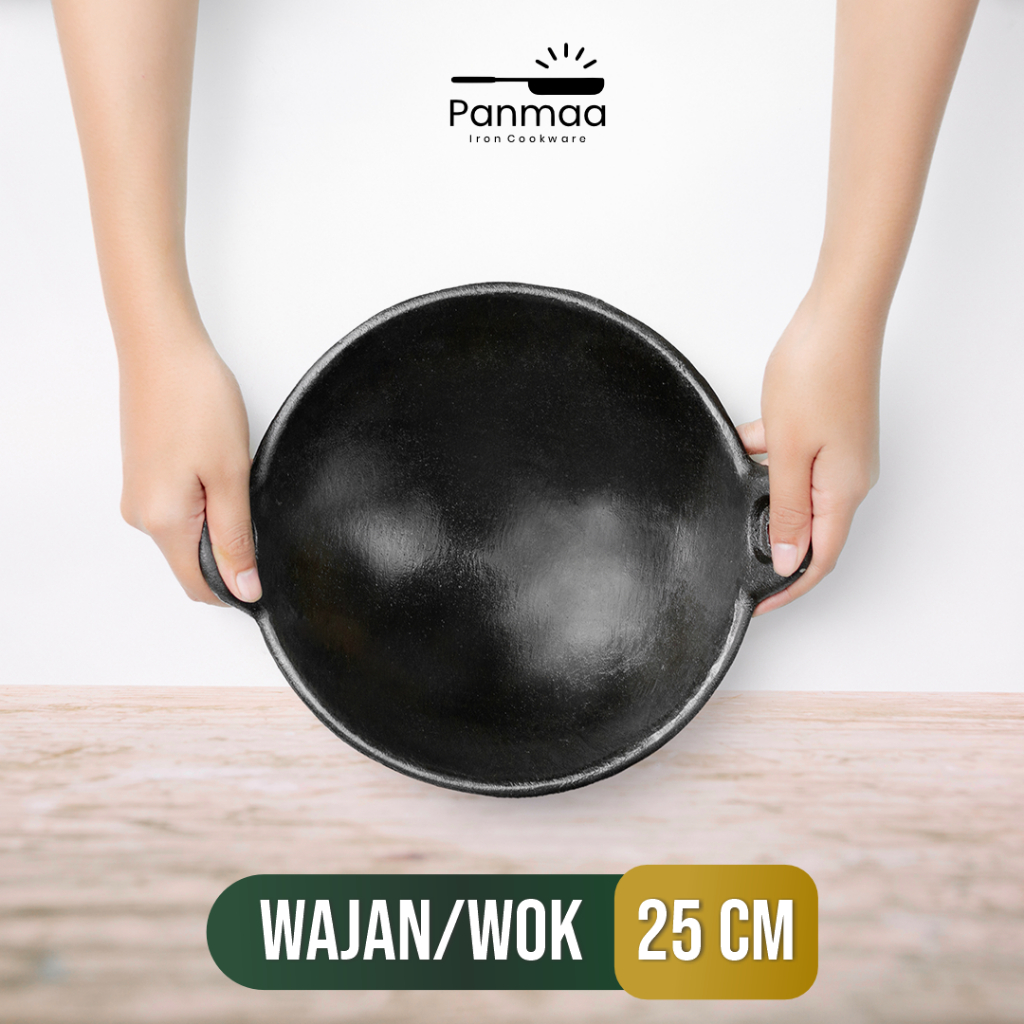 Jual Panmaa Wajan / Wok / Wajan Baja / Wajan Besi Cor Anti Lengket ...