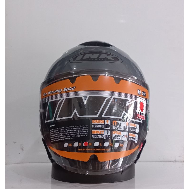 Jual Helm Half face Ink TERRA 2 solid original | Shopee Indonesia
