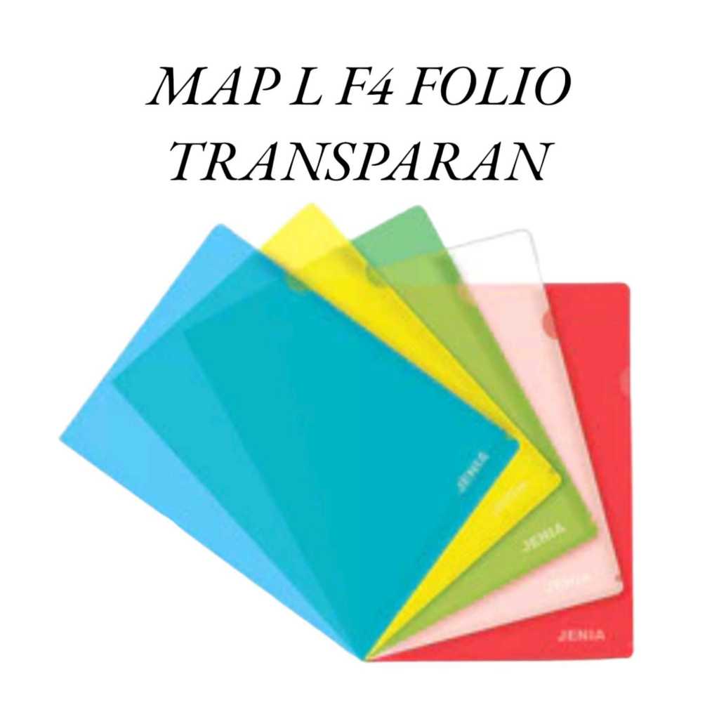 Jual Map L Transparan / Map Plastik F4 Bening Transparan / Clear ...