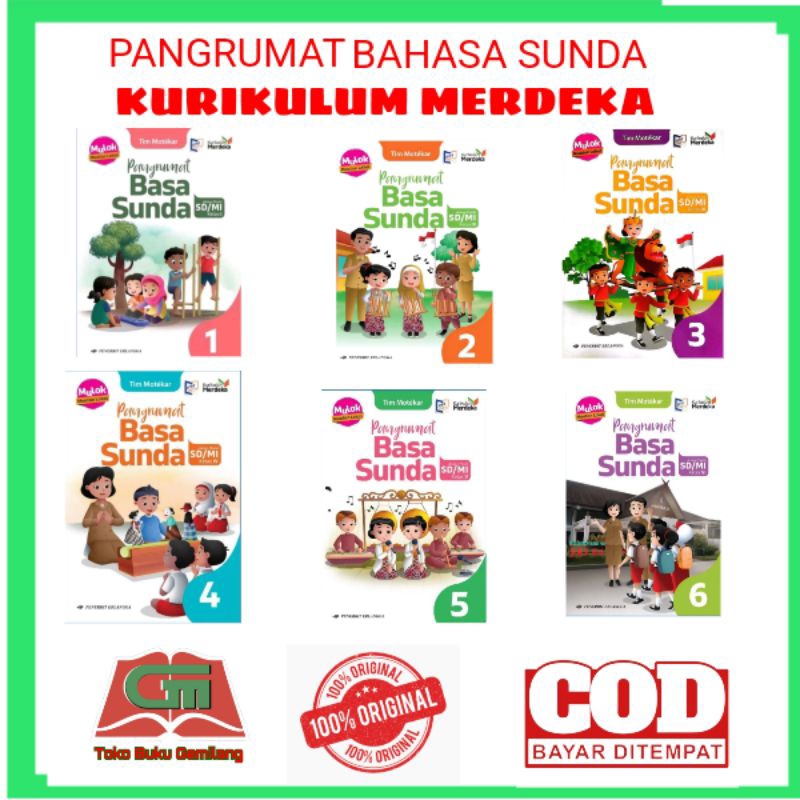 Jual BUKU BAHASA SUNDA PANGRUMAT BASA UNTUK SD/MI KELAS 1,2,3,4,5,6 KURIKULUM MERDEKA PENERBIT ...