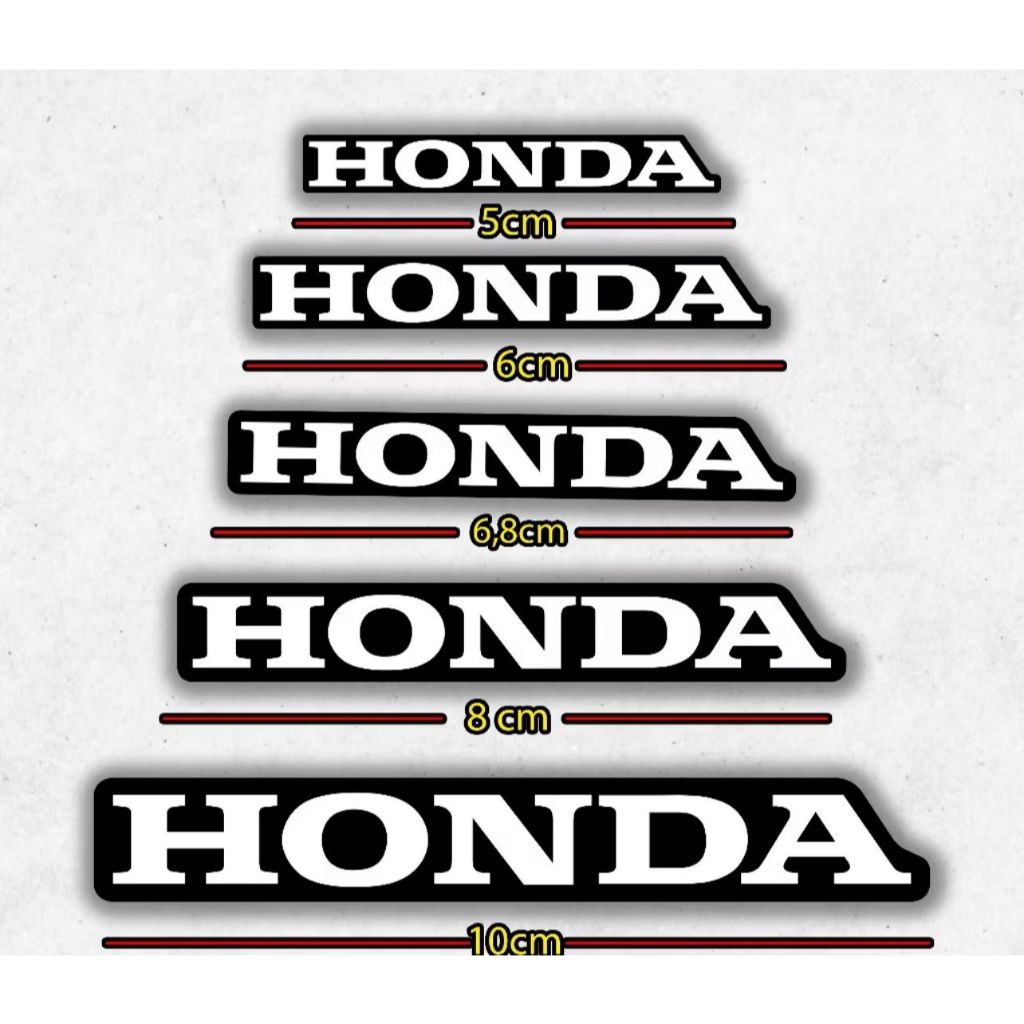 Jual sticker stiker motor logo honda ahm import big size cocok untuk ...