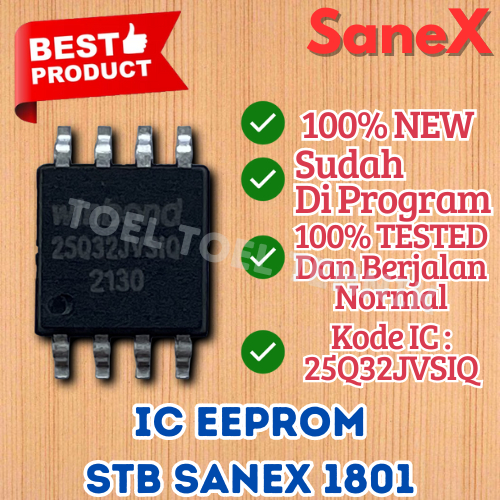 Jual IC EPROM STB SANEX 1801 / IC EEPROM SET TOP BOX TV DIGITAL SN STB1801 / SN-STB1801 | Shopee ...