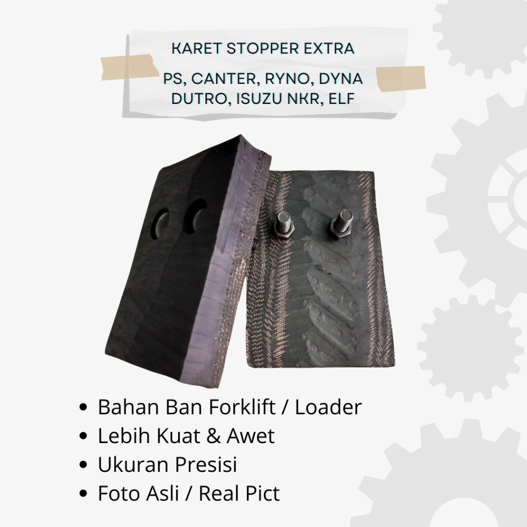 Jual Karet Bantalan Extra / Stopper Extra Canter, PS, Dyna, Dutro, NKR, Rino Harga 2 pcs + Baut ...