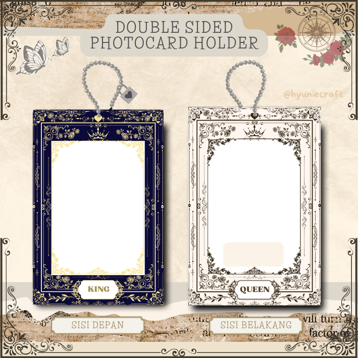 Jual [Ready Stock] Acrylic Photocard Holder PC | Cahol Royal 2 Sided ...
