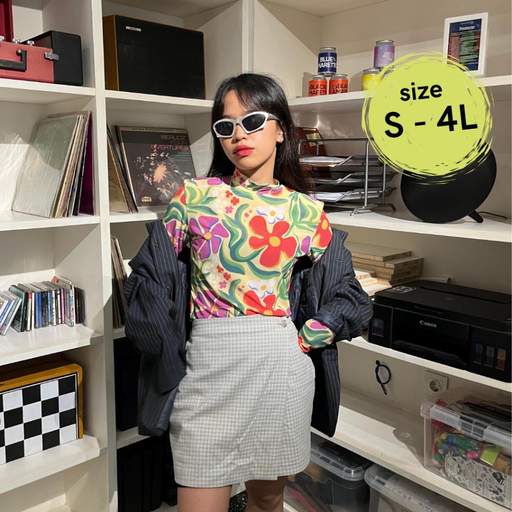 Jual [CLEARANCE] House of KYNY - Blossom Yellow Mesh Top | Atasan ...