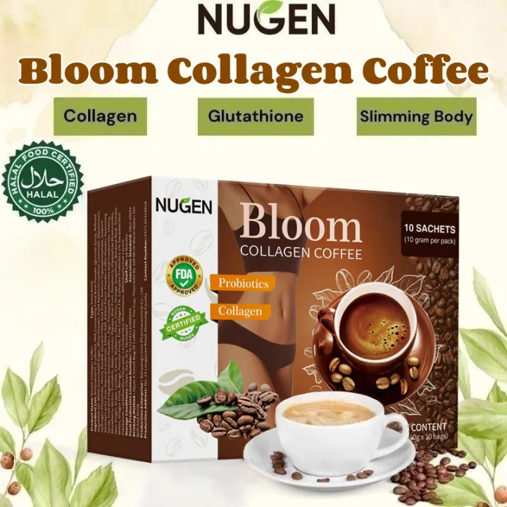 Jual [ ISI 10 SACHET ] 100gr Bloom Collagen Coffee Instant coffee ...