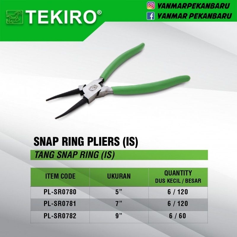 Jual TEKIRO TANG SNAP RING IS/SNAP RING BUKA LURUS | Shopee Indonesia